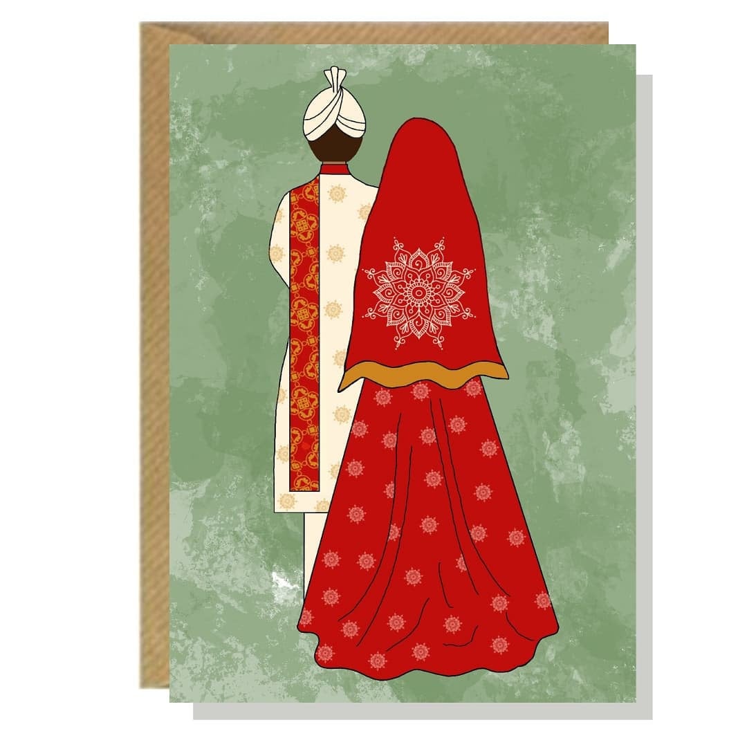 Indian Wedding card, ethnic wedding, nikkah, desi wedding, just married ...