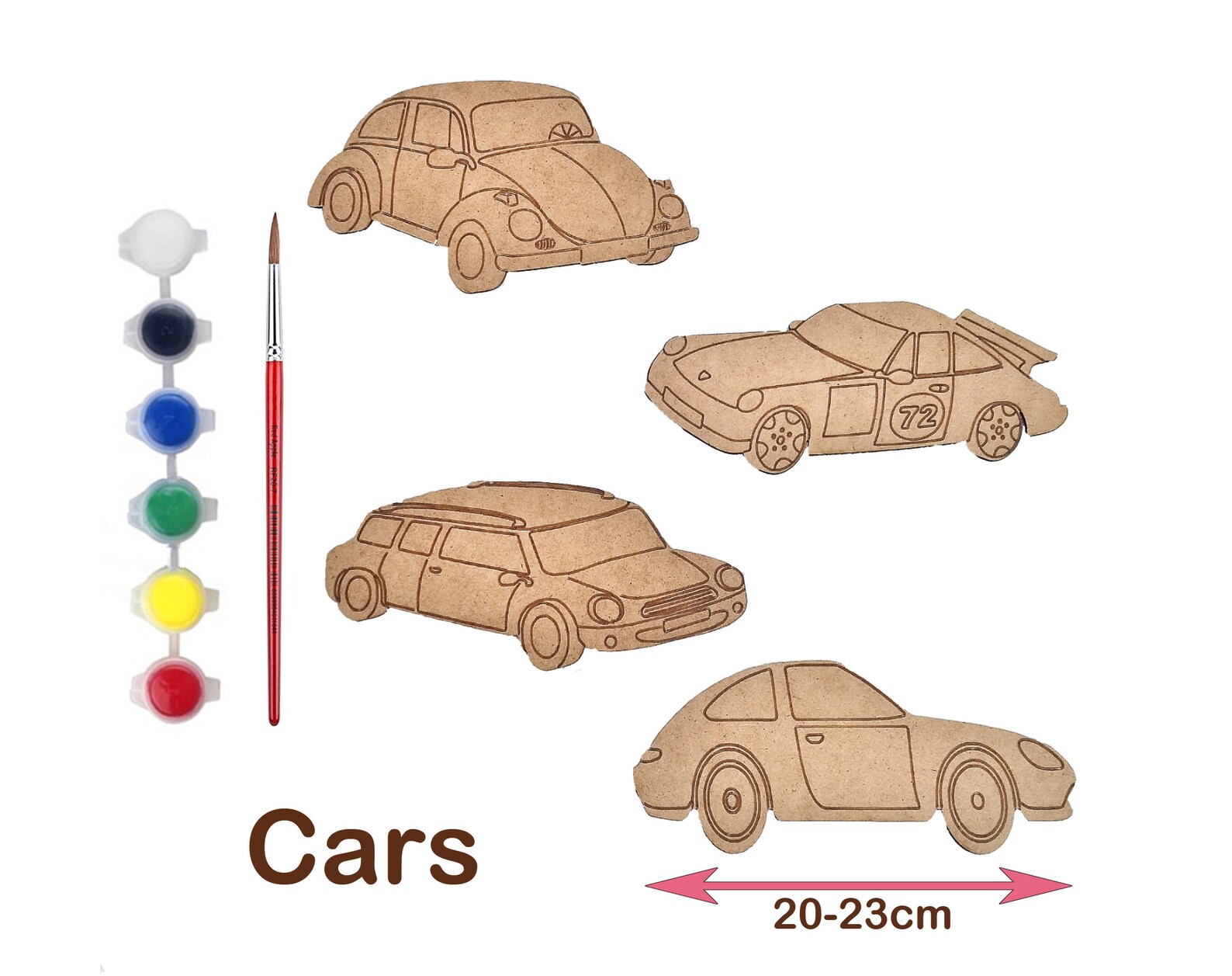 DIY Painting Kit Wood Craft Kit for Kids Craft Paint Kit | Etsy