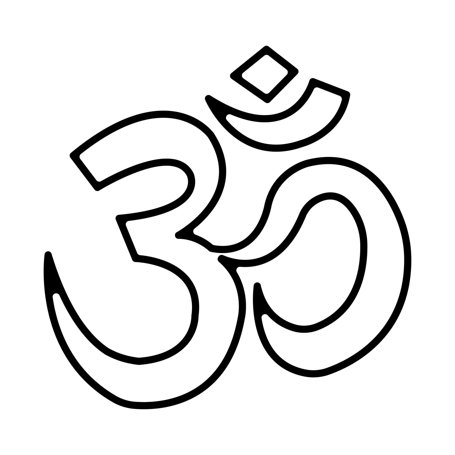 Aum Om Ohm symbol file svg/eps/dxf /png/jpg | Etsy