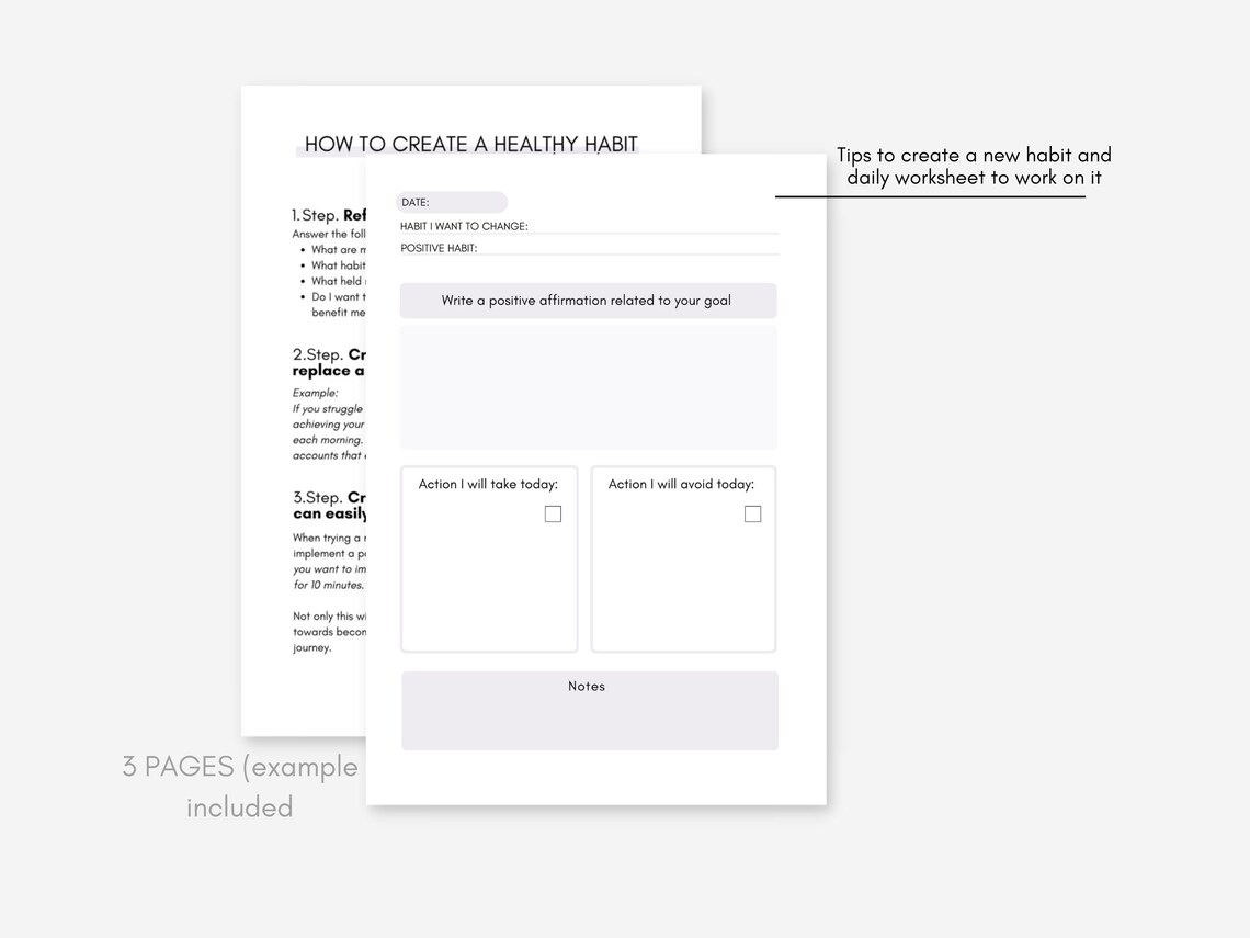 Self Development Printable Journal Self Growth Worksheets - Etsy
