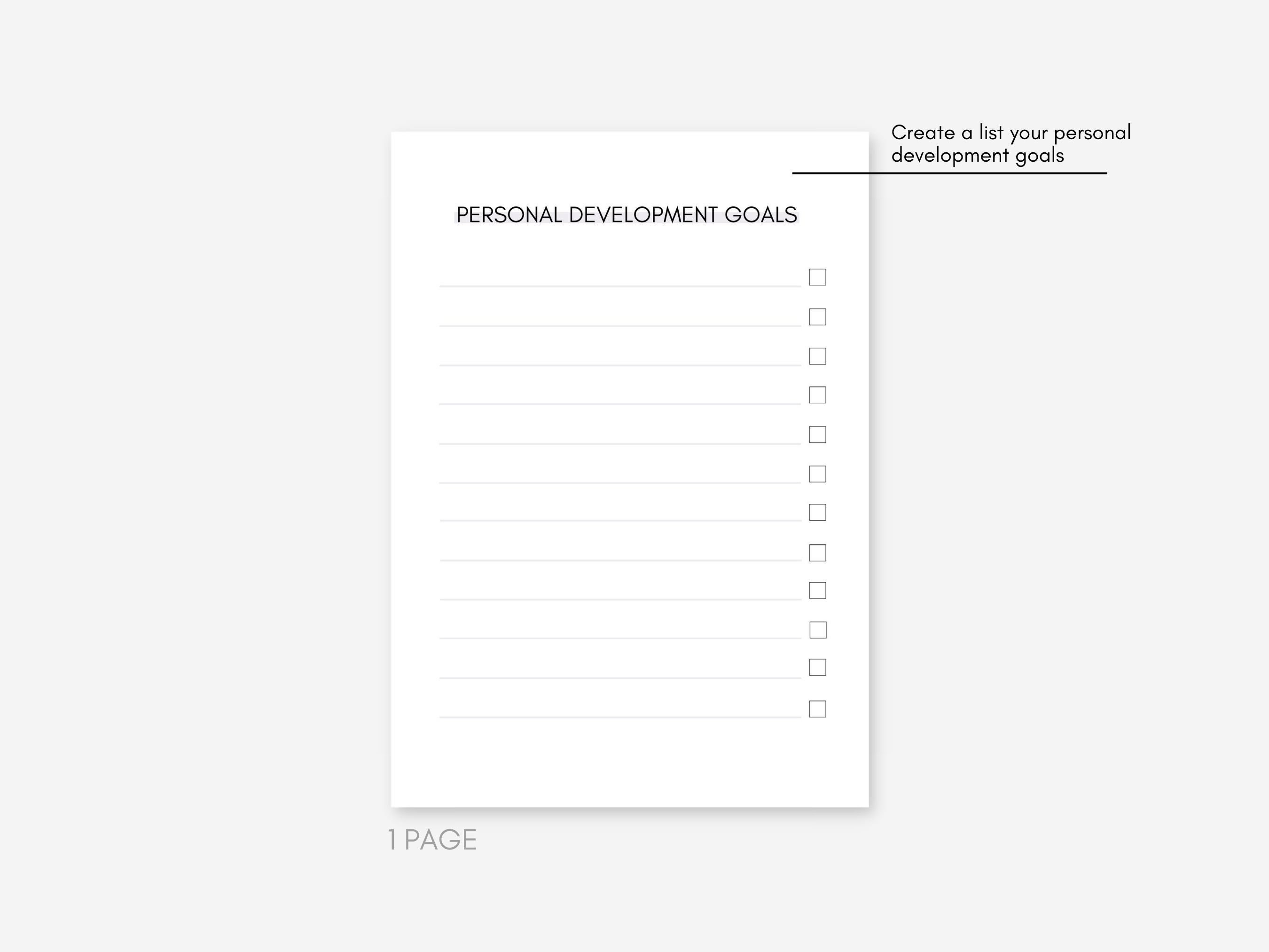 Self Development Printable Journal Self Growth Worksheets - Etsy