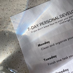 Self Development Printable Journal, Self Growth Worksheets, Personal ...