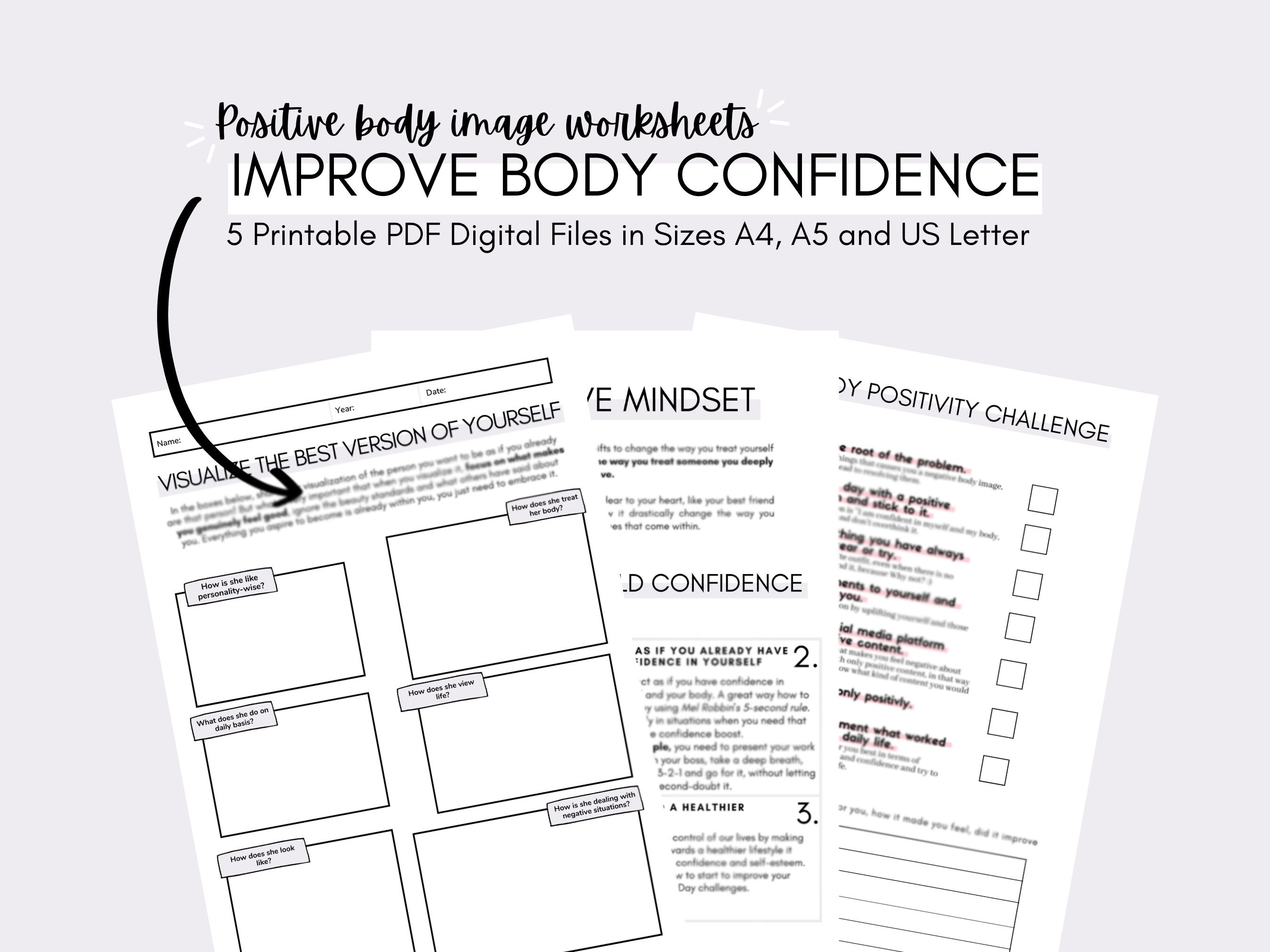 Body Positivity Journal Body Positive Printables Self love | Etsy