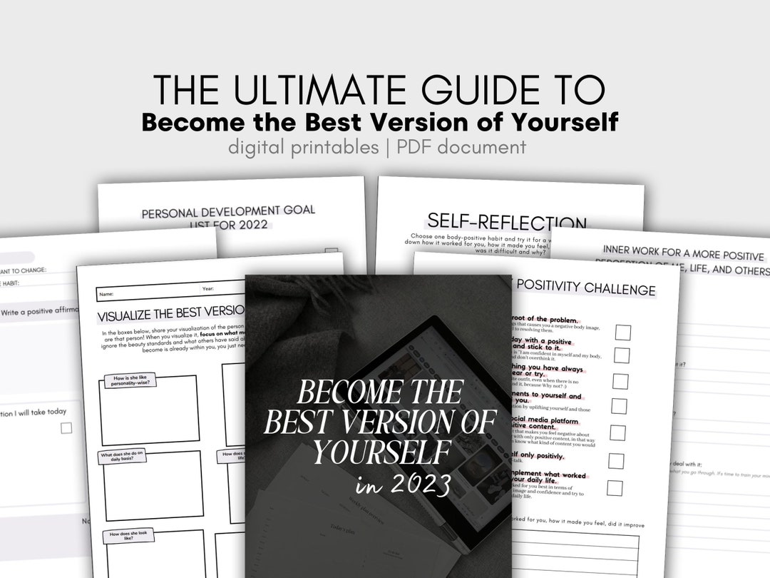 Self Development Worksheets, Digital Printables, Downloadable Files ...
