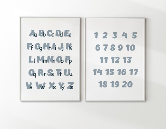 Alphabet Poster Classroom Decor Educational Posters - Etsy