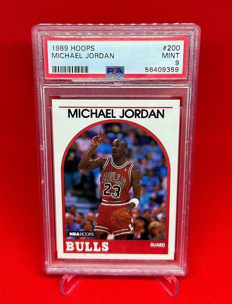 1989 MICHAEL JORDAN Hoops Basketball PSA 9 Card 200 - Etsy