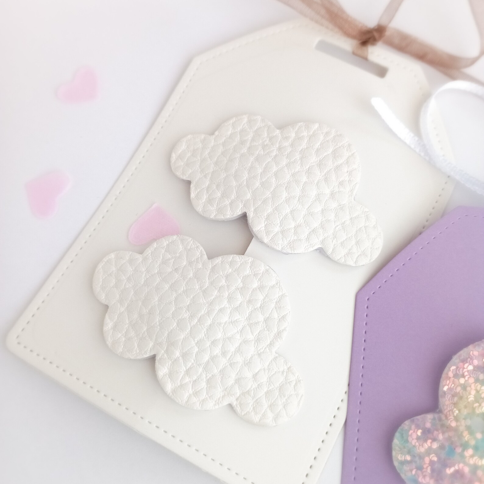 Cloud Snap Hair Clip 2 Pcs Set, Cute Hair Accessories for Girl, Rainbow ...