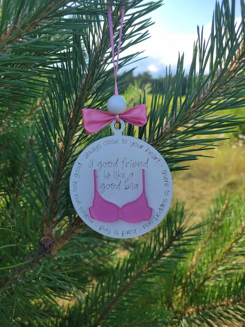 A Good Friend is Like A Bra Christmas Ornament Holiday - Etsy