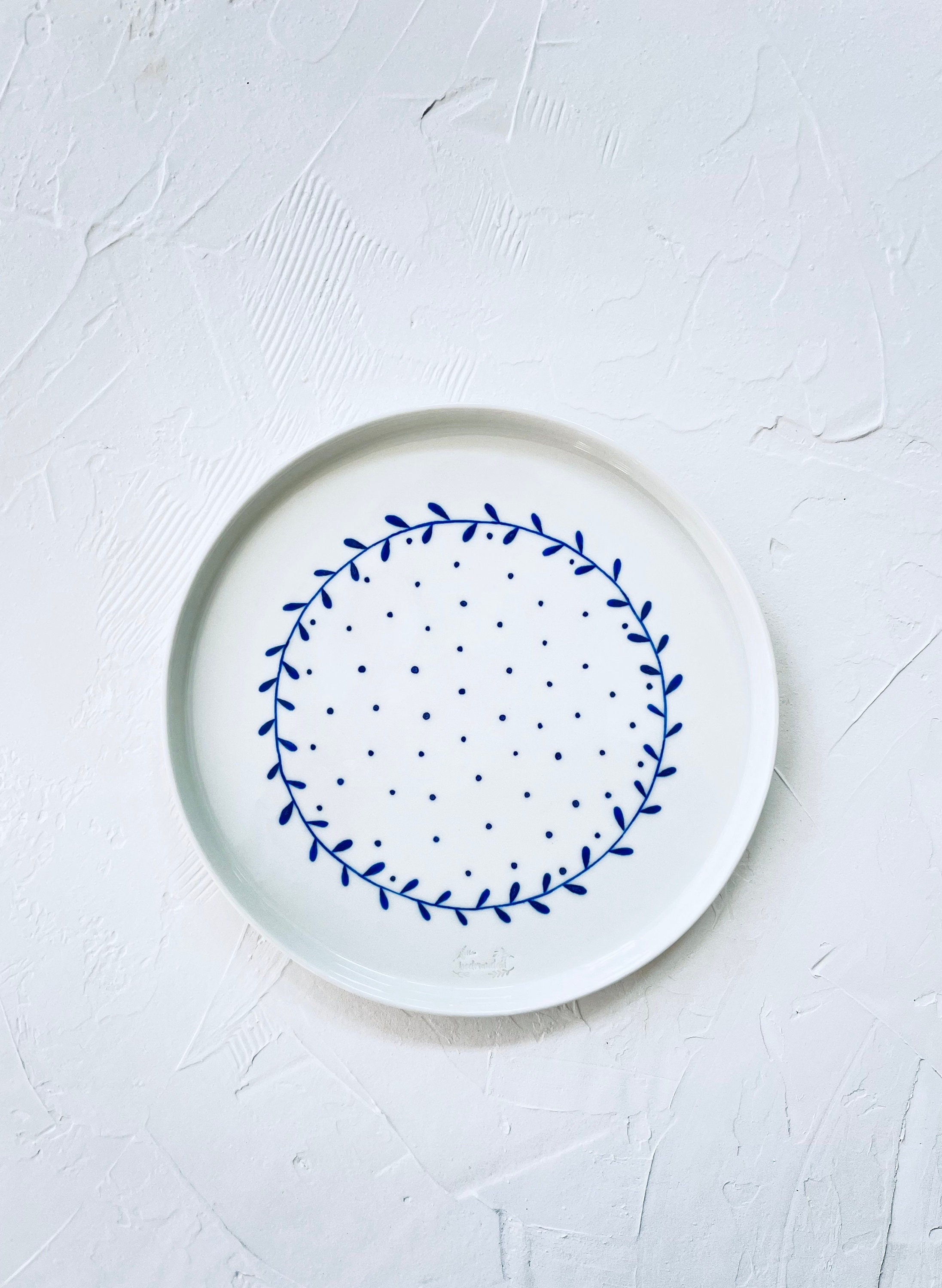 Minimal Floral Plate, Modern Dishware, Hand-crafted Dinner Plates, Mix ...