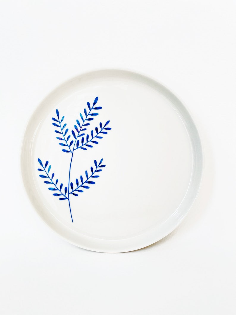 Minimal Floral Plate, Modern Dishware, Hand-crafted Dinner Plates, 21 ...