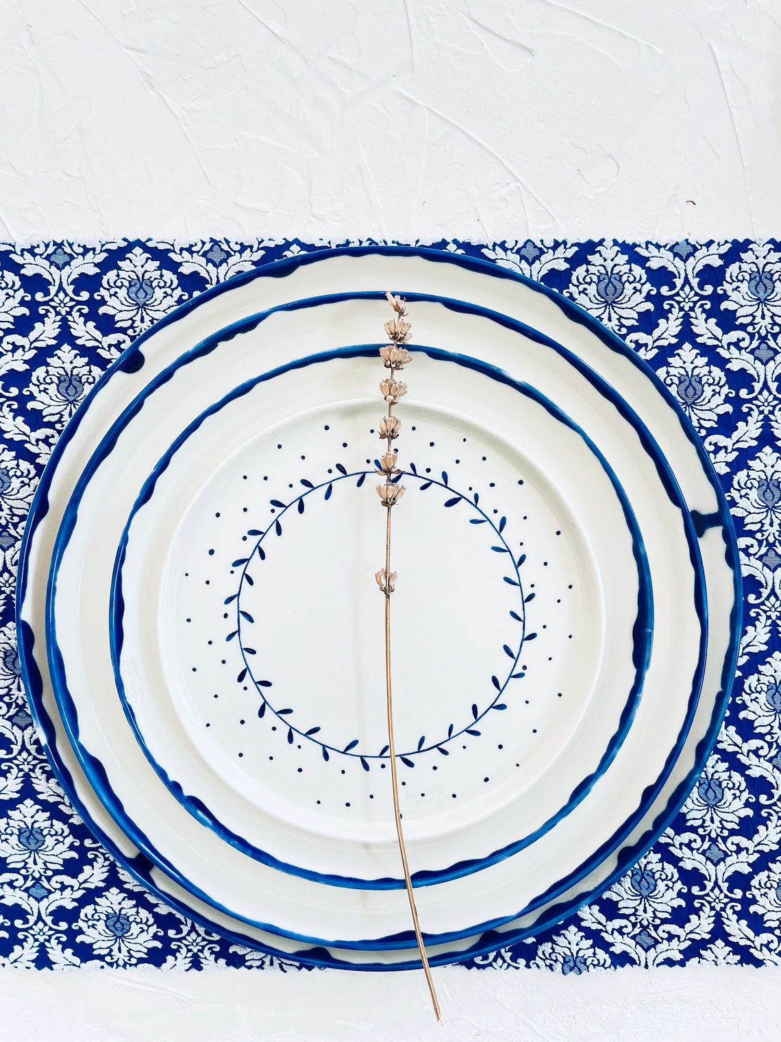 Minimal Floral Plate, Modern Dishware, Hand-crafted Dinner Plates, Mix ...