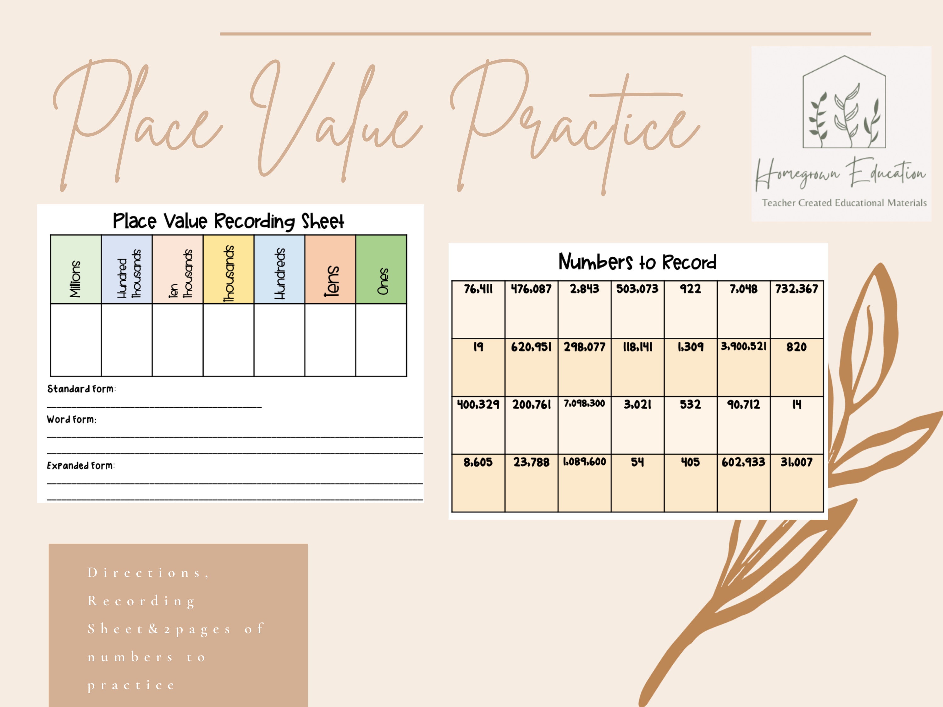 Place Value Practice