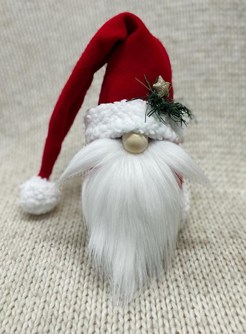Santa Claus Gnome, Christmas Gnome, Gnomes for Home, Handmade Gnome ...