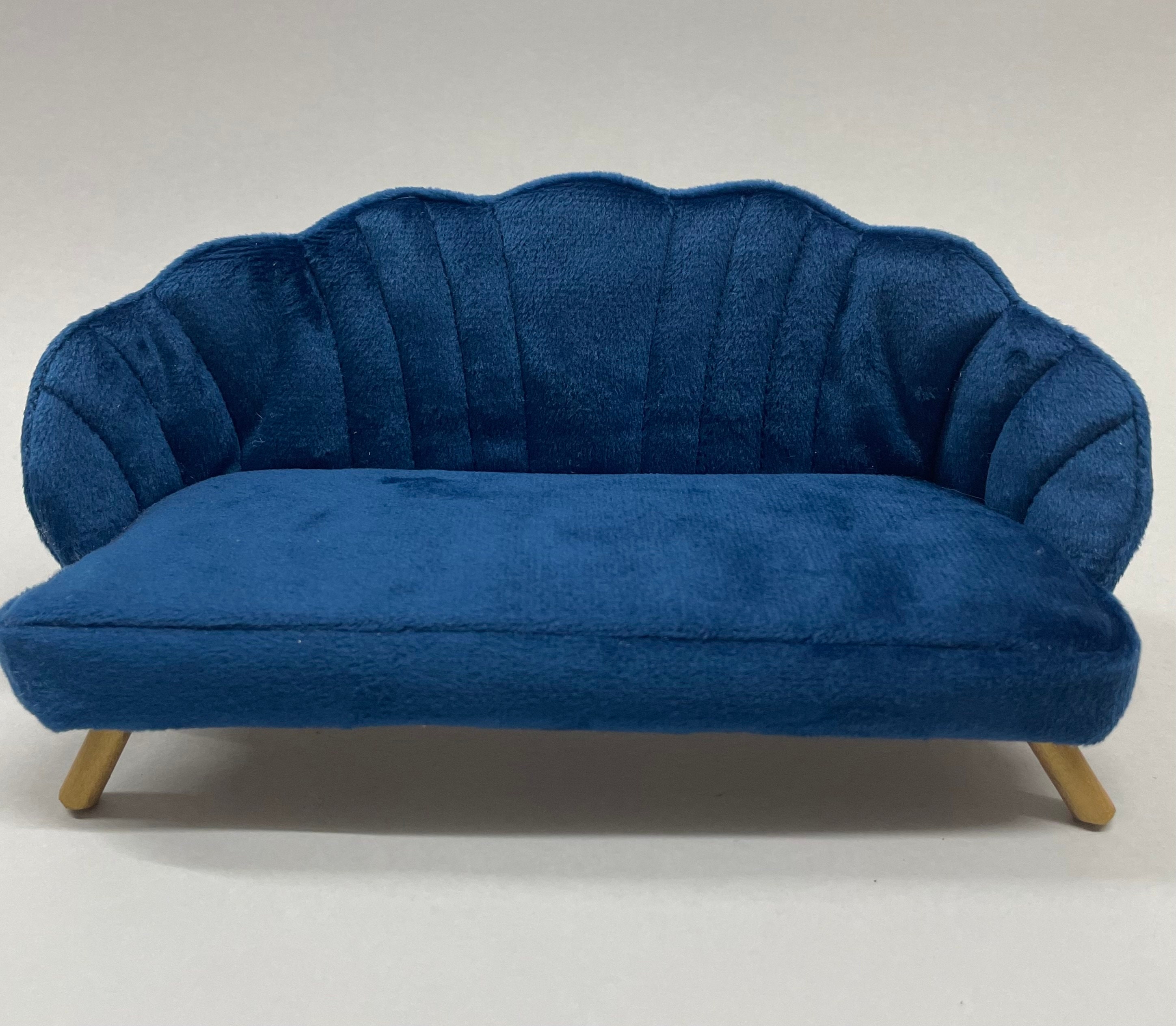 Art Deco Miniature Sofa, 1:12 Scale Sofa, Miniature Furniture, Modern ...