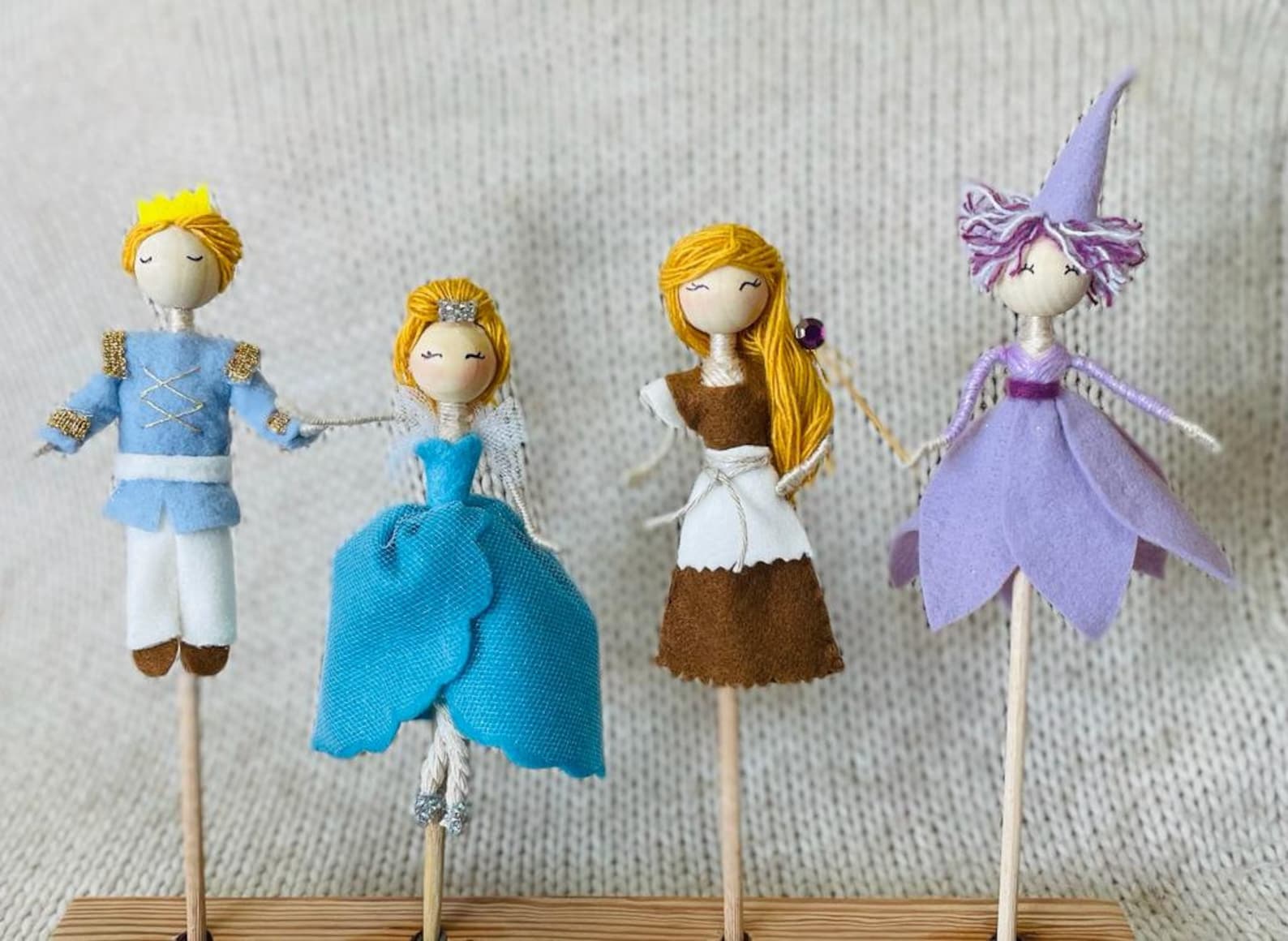 Cinderella Puppets Set, Fairy Tale Puppets, Fairy Tale Dolls, Puppet ...