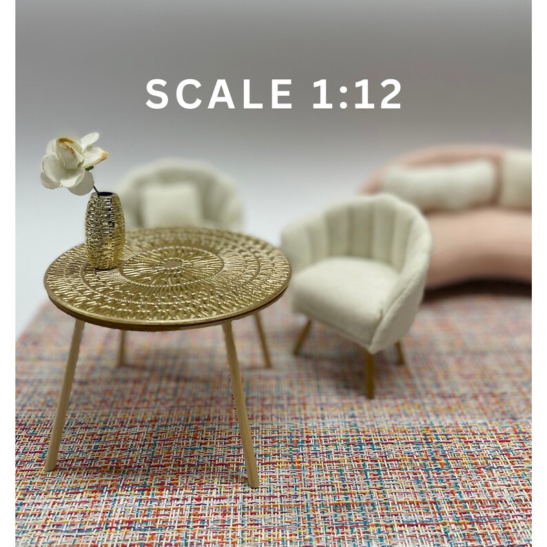 Gold Round Dining Table, Dining Room Table, Dining Table Furniture, 1: ...