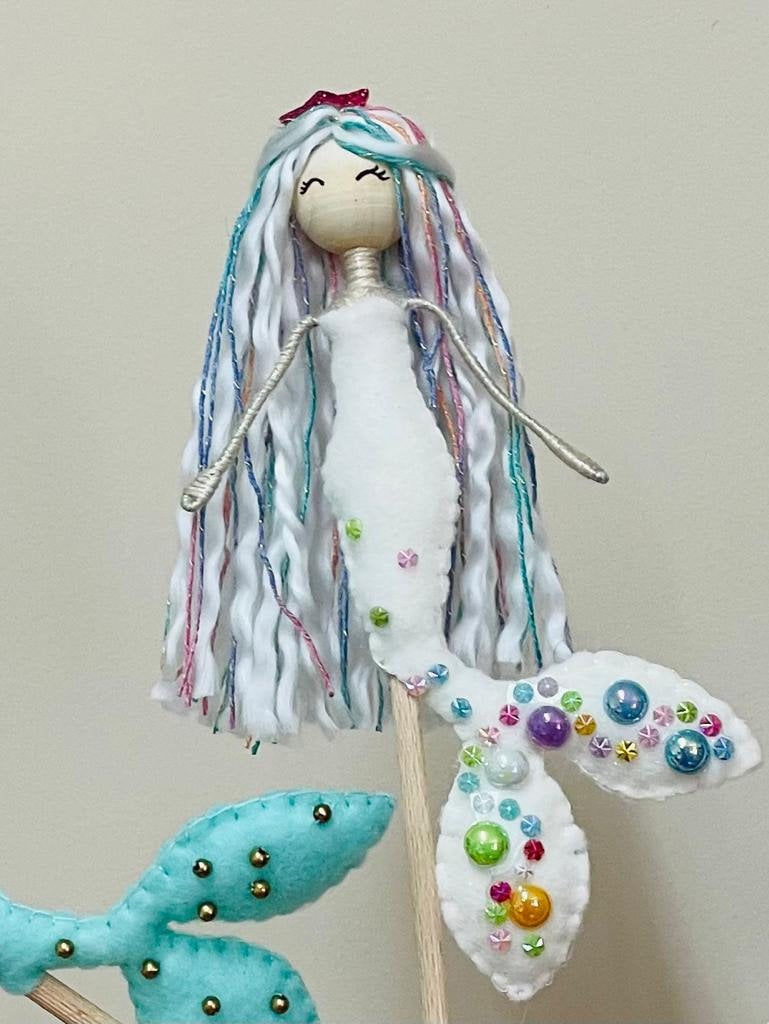 Mermaid Puppets Set of 3 Mermaid Dolls Fairy Tale Dolls - Etsy