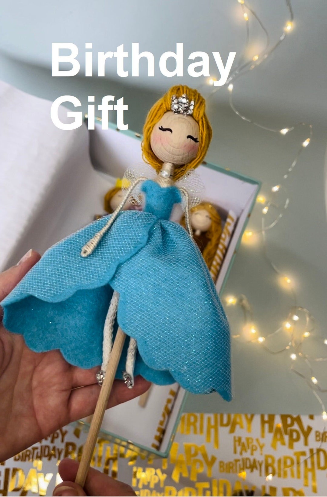 Cinderella Puppets Set: Handmade Fairy Tale Dolls for Puppet Theatre ...