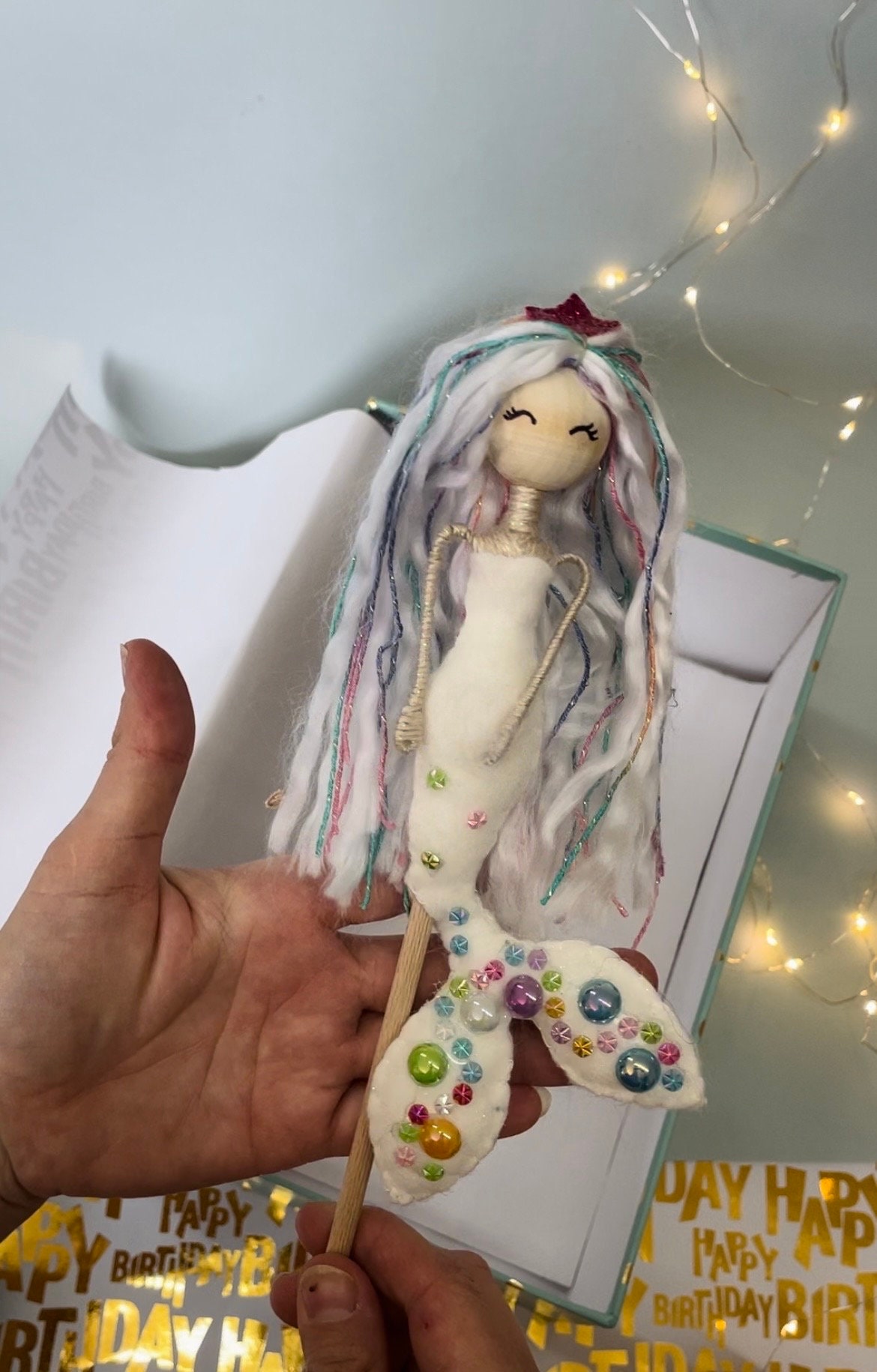 Mermaid Puppets Set of 3 Mermaid Dolls Fairy Tale Dolls - Etsy