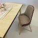 Stylish Miniature Chair With Cushion 1:6 Dining Room, Office Chair for ...