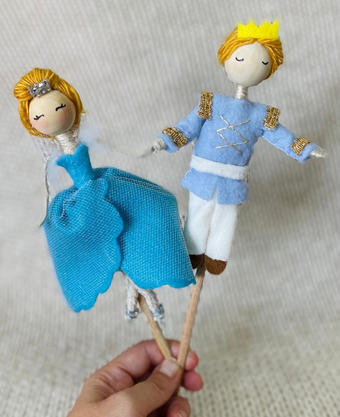 Cinderella Puppets Set Fairy Tale Puppets Fairy Tale Dolls - Etsy