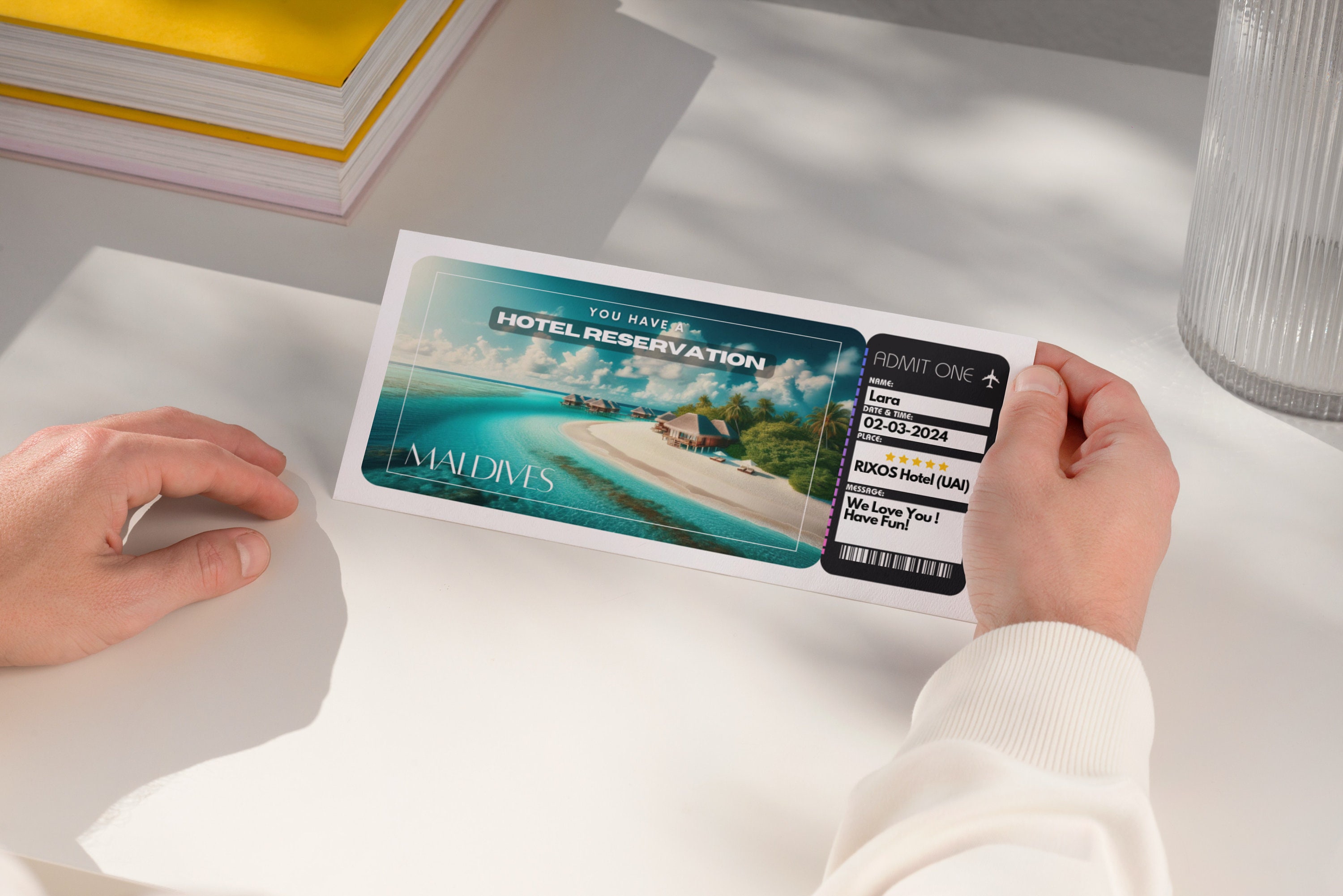 Customizable Boarding Pass Template Personalize Your Own Airline or ...
