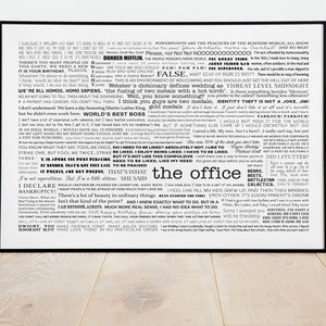 The Office Quote Collage INSTANT DOWNLOAD Office Quote Art Home Office ...