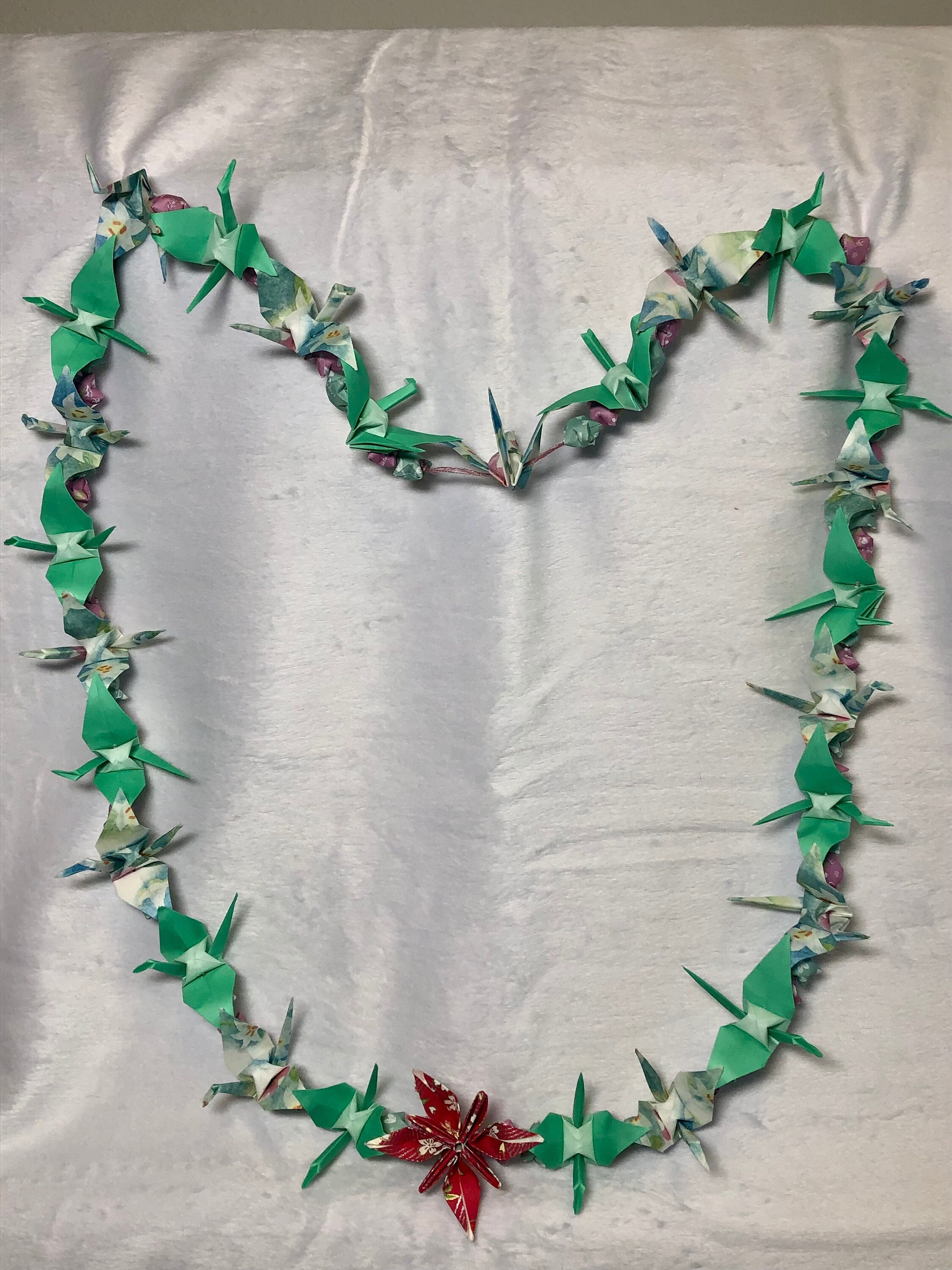 Origami Lei: Flower, Butterflies, or Crane - Etsy