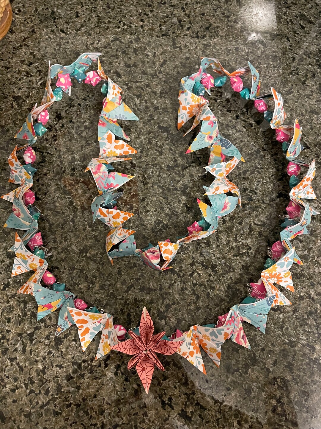 Origami Lei: Flower, Butterflies, or Crane - Etsy