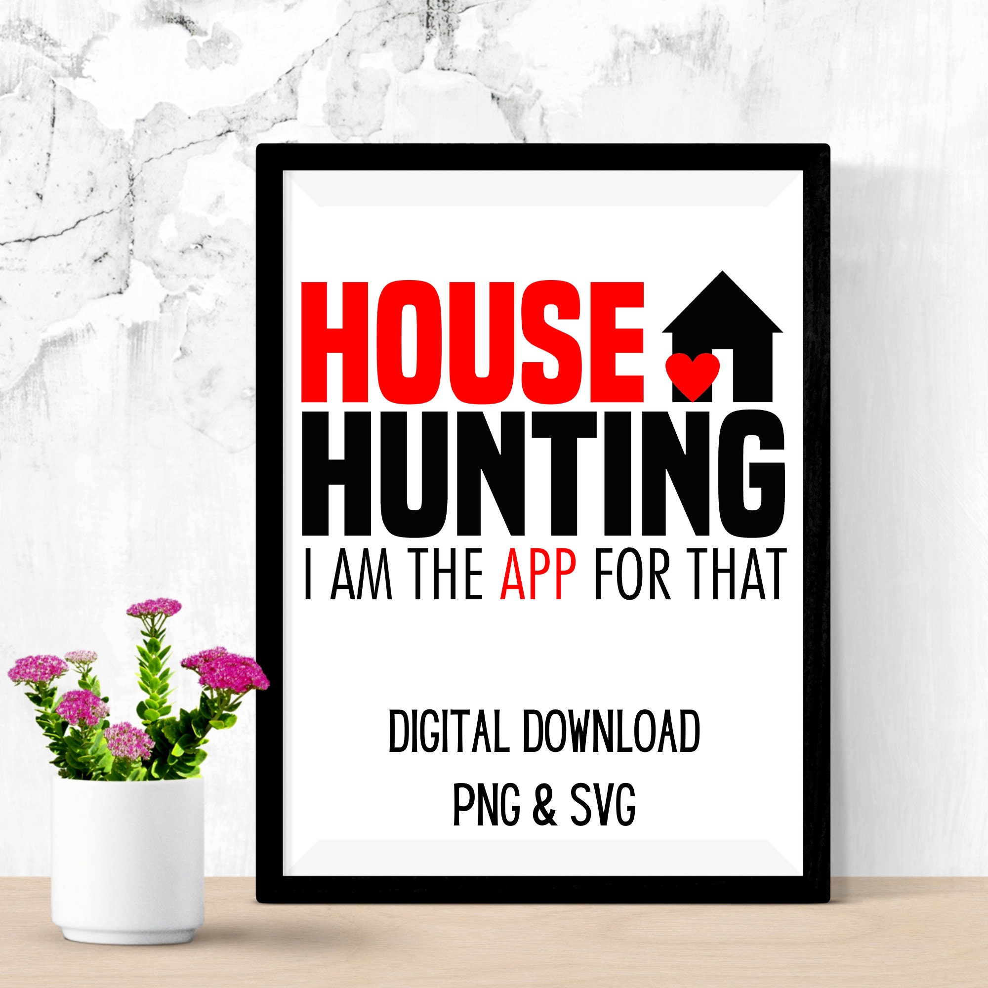 Real Estate House Hunting, SVG PNG Realtor Image, Instant Download ...
