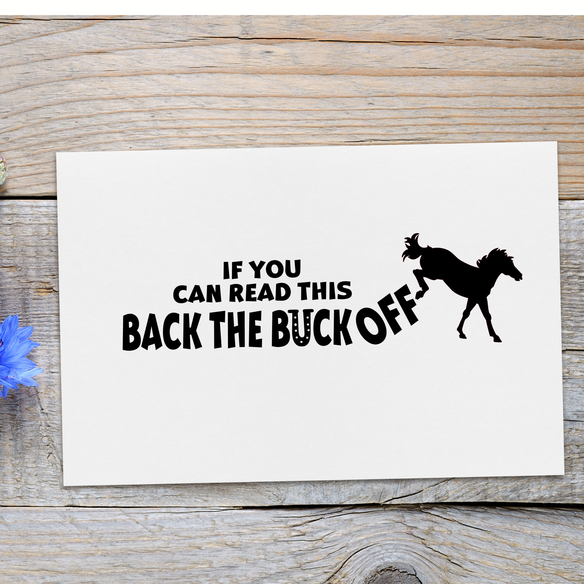 If You Can Read This Buck off Svg Png Jpg Pdf Silhouette or - Etsy