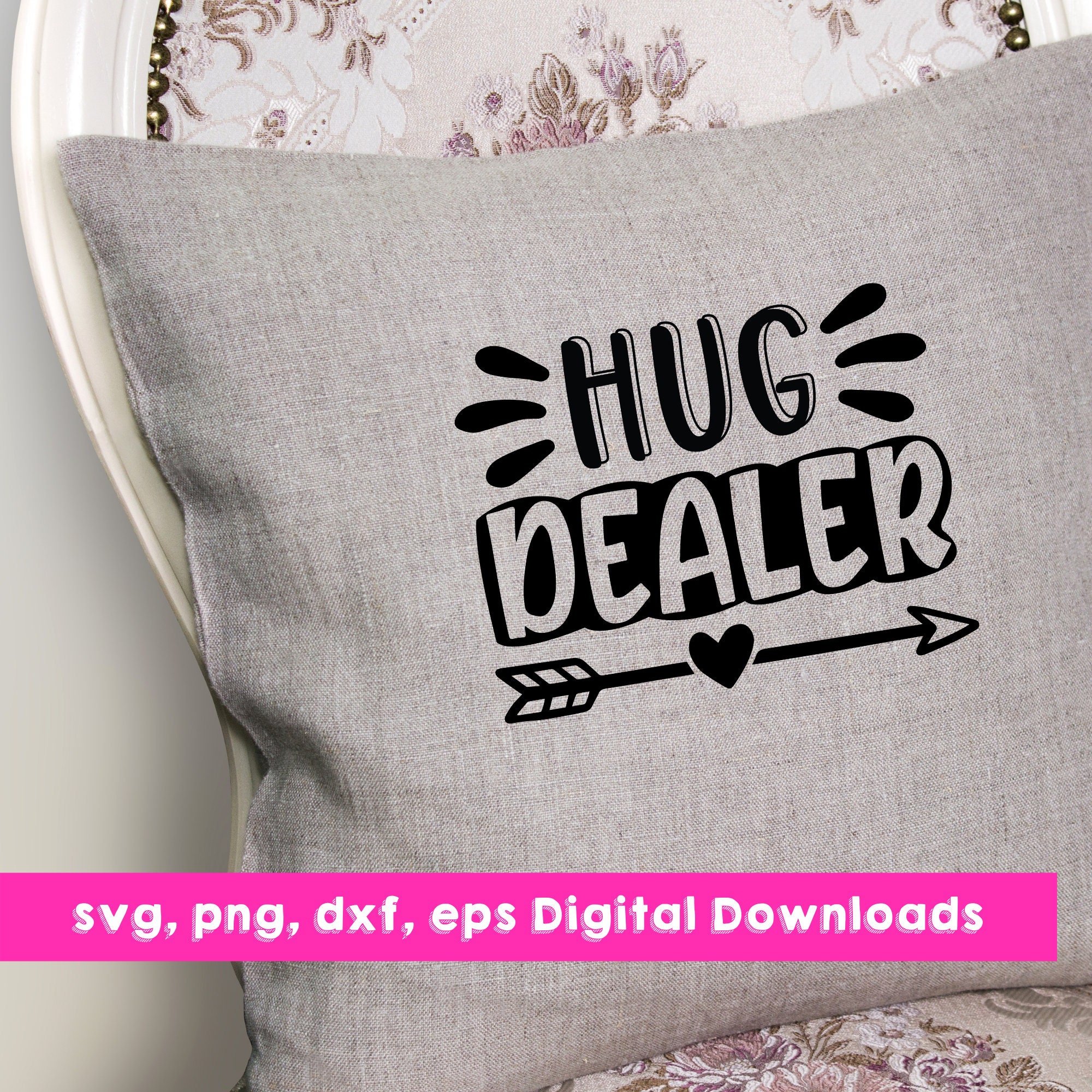 Hug Dealer Svg, Png, Dxf, Eps Instant Download Images Silhouette or ...