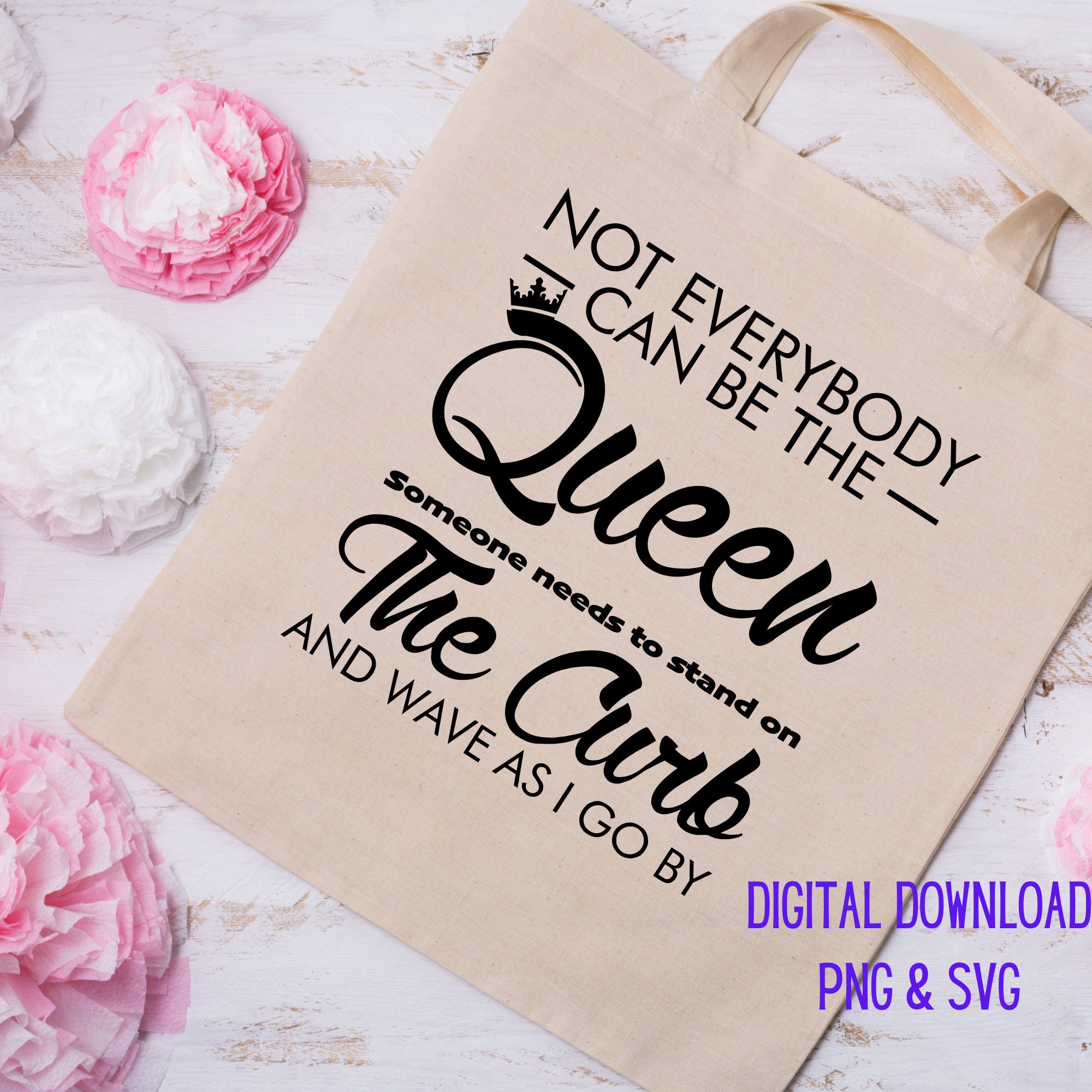 I Am Queen SVG PNG Instant Image Silhouette or Cricut Design for Vinyl ...