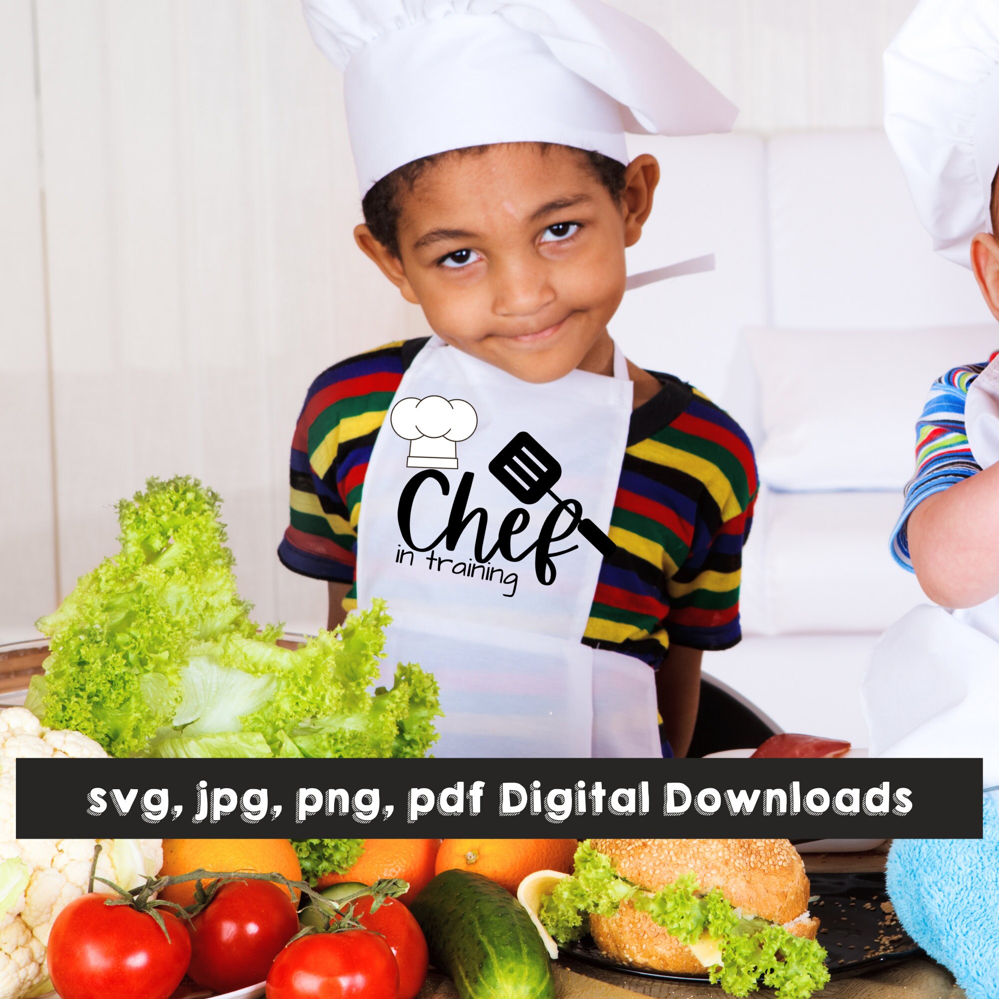 Little Chef Svg Png Jpg Pdf Instant Digital Download - Etsy