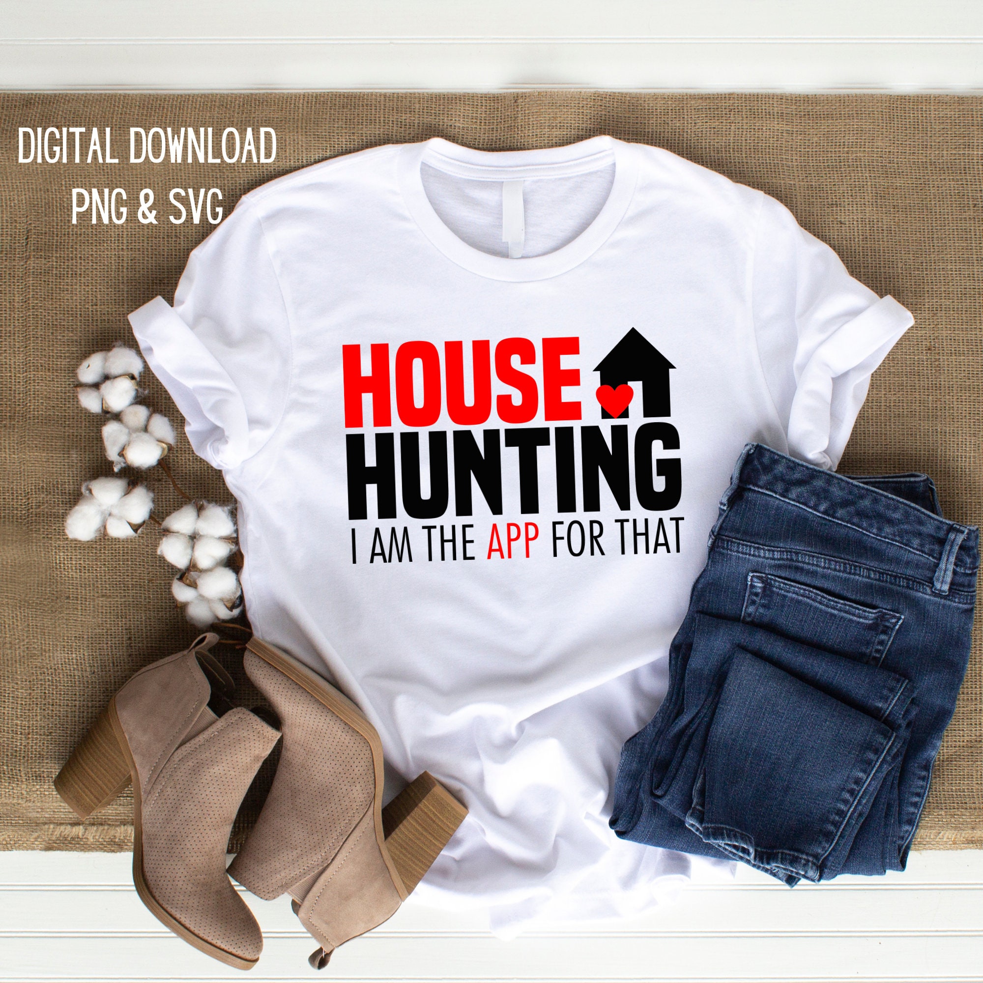 Real Estate House Hunting, SVG - PNG Realtor Image, Instant Download ...