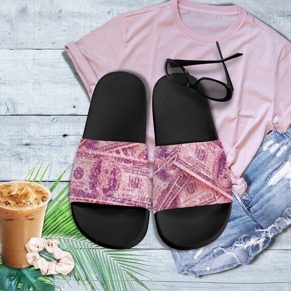 Baddie Aesthetic Money Shoes Baddie Accessories Slide - Etsy