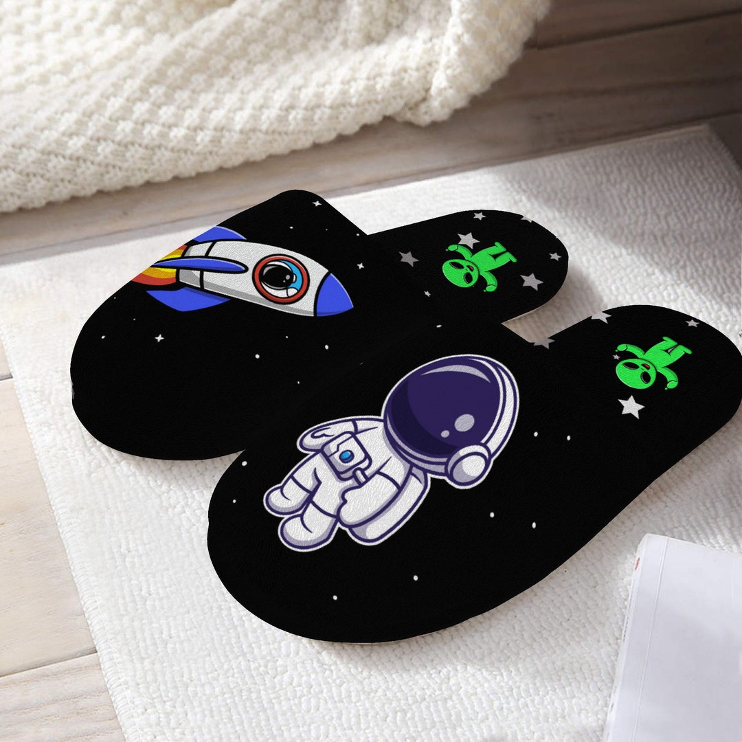 Alien Slippers for Kids With Soles Space Gifts for Boys - Etsy