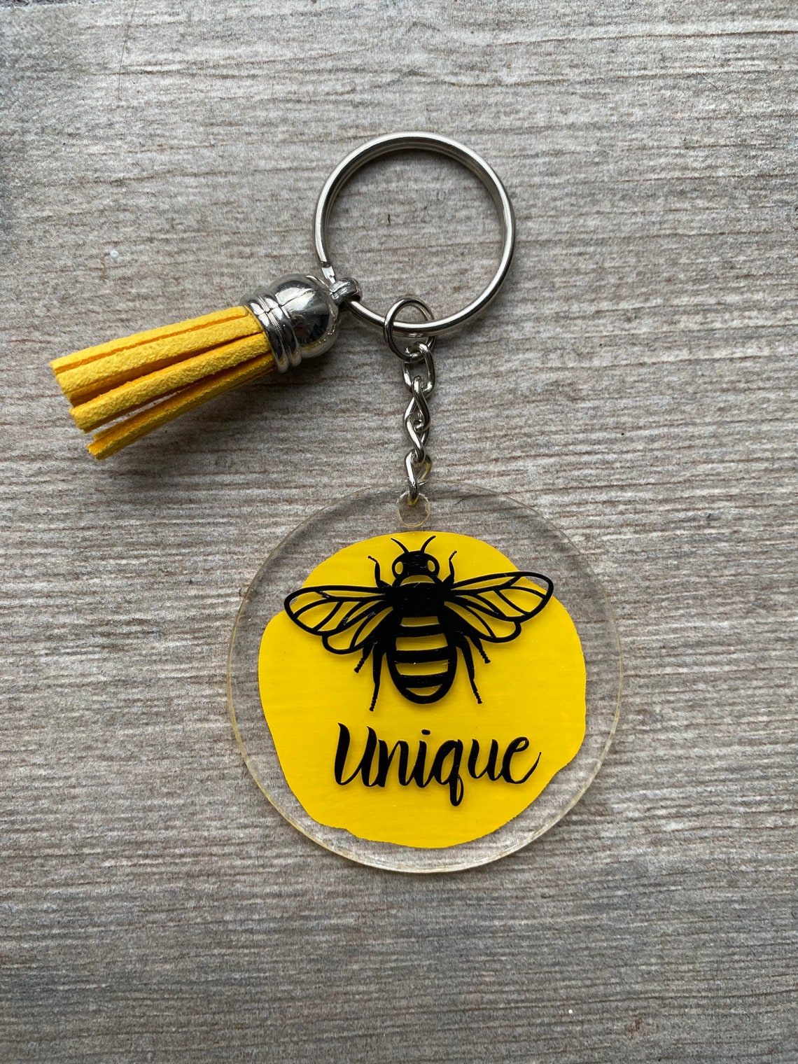 Bee Keychain - Etsy