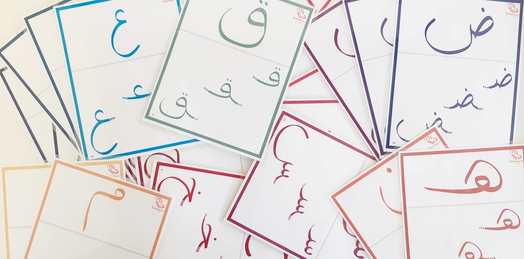 Arabic Letter Forms - Beginning, Middle and End (printable) - Etsy