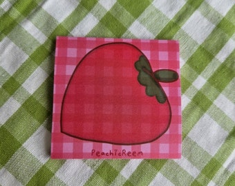 Folding Sticky Notes Booklet. Kawaii. Strawberry Cat. Cartoon. - Etsy