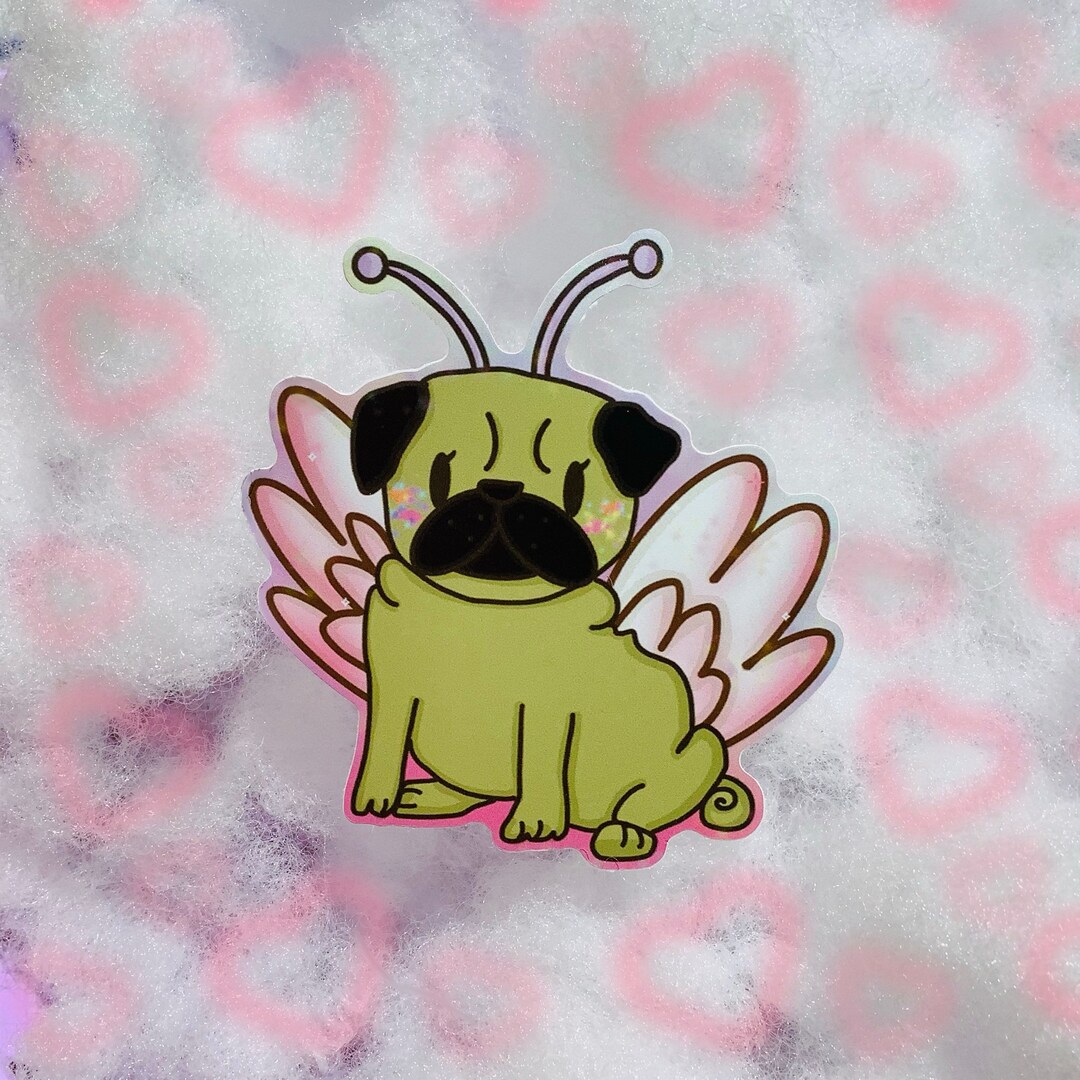 Lucy the Pug Fairy 3inch Sticker - Etsy