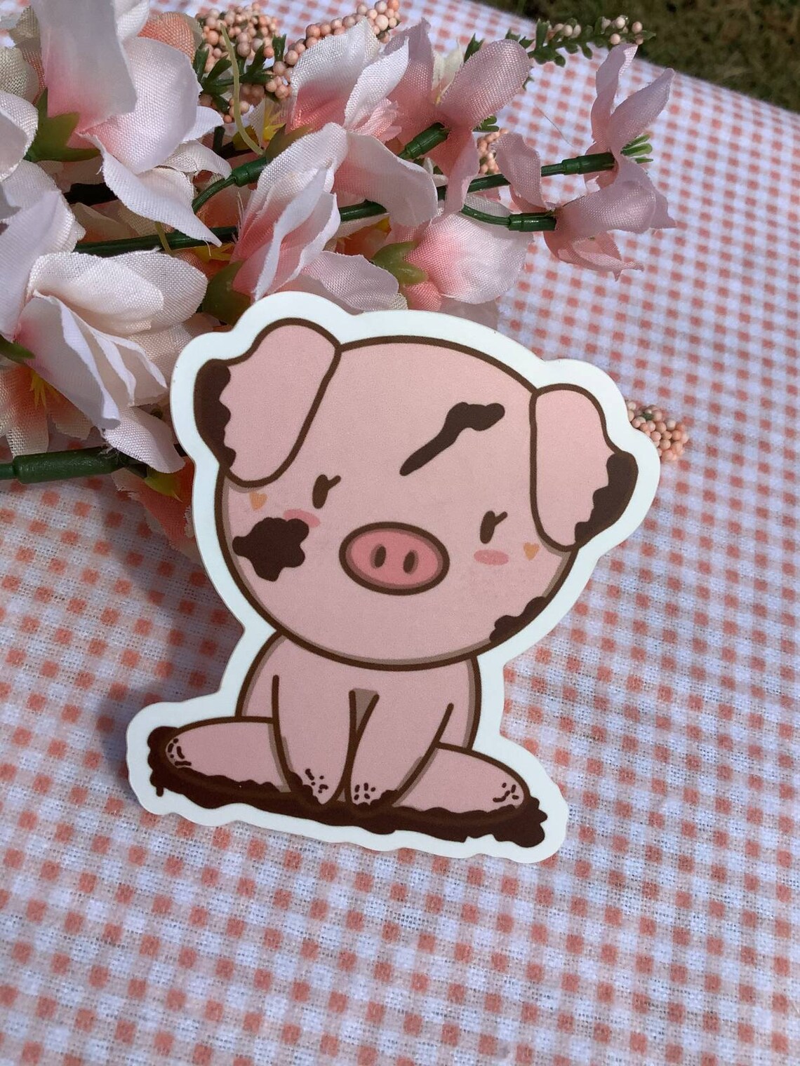 Jessica the Pig 3x3 Matte Vinyl Sticker - Etsy UK