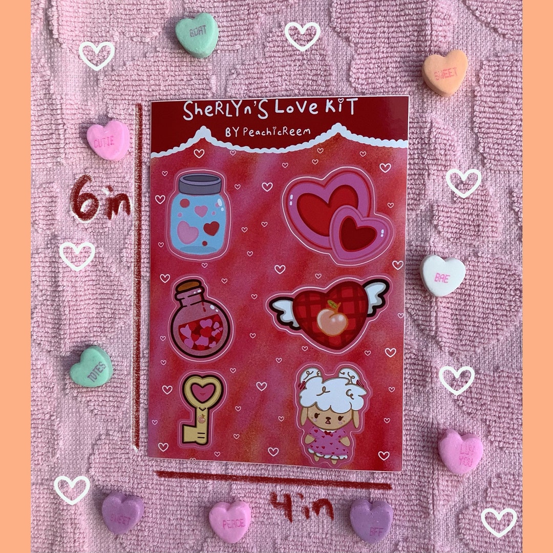 Sherlyn Valentines Sticker Sheet - Etsy