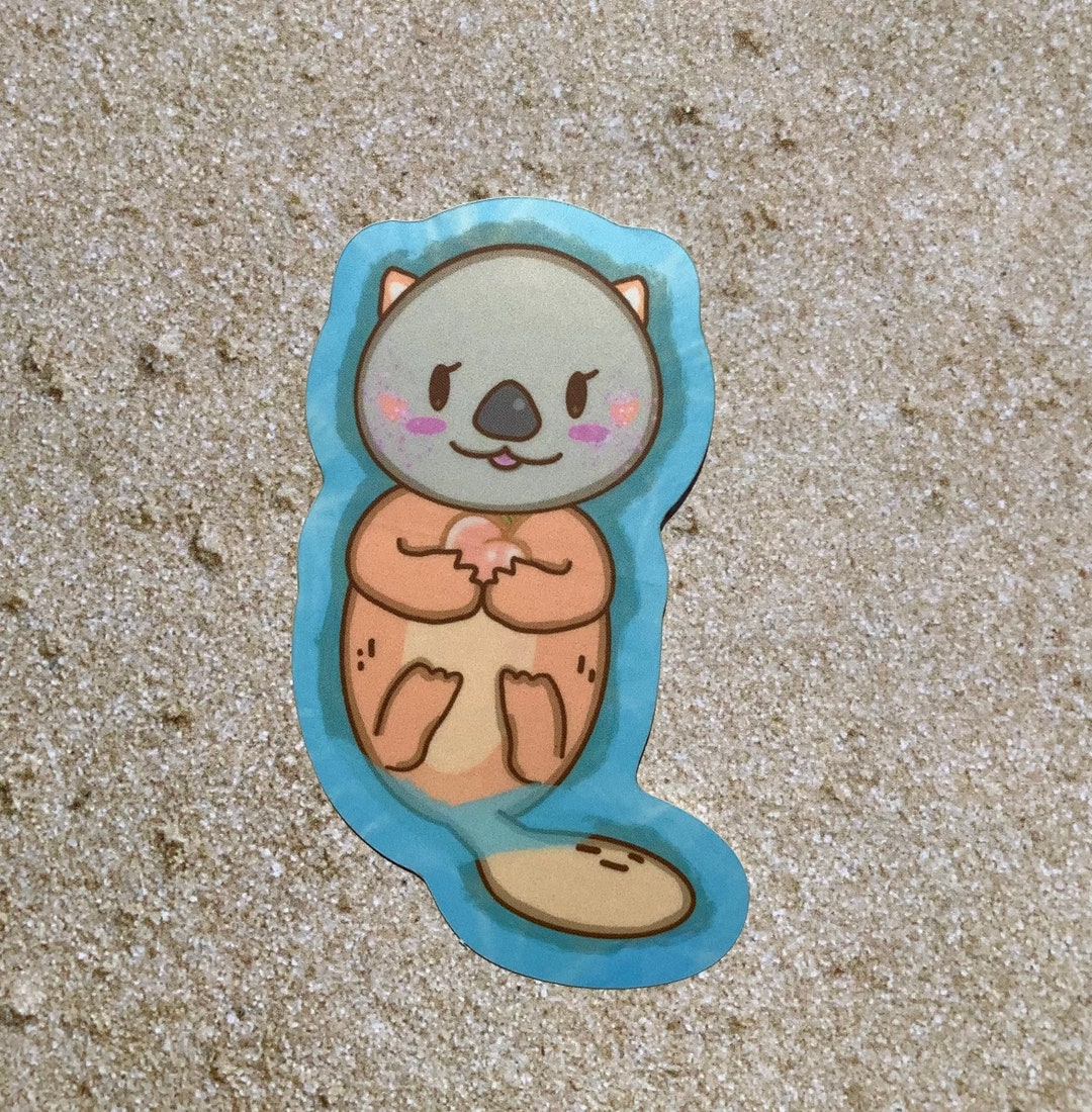 Jemma The Otter Matte Vinyl 3x3 wetterfest Sticker - Etsy Österreich