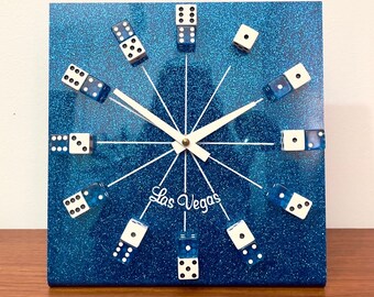 Vintage Las Vegas Dice Clock - Etsy