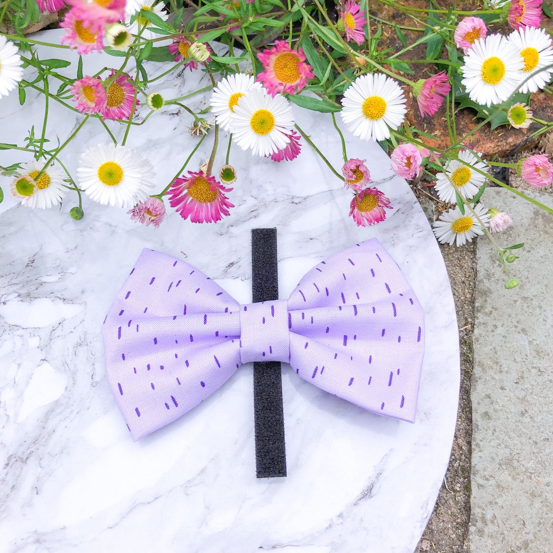 Purple Rain Handmade Dog Bow | Mr Squidge’s Emporium - Etsy