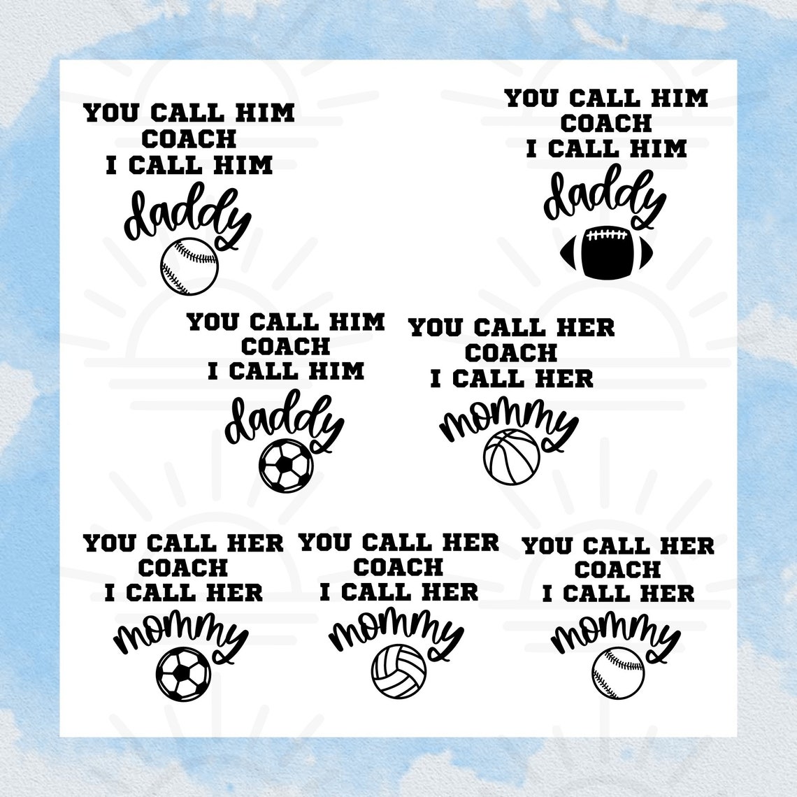 Coach's Kid SVG Bundle: Sports Baby Clothes (digital Download) - Etsy