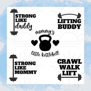 Workout Baby SVG Bundle: 25 Onesie Designs (digital Download) - Etsy
