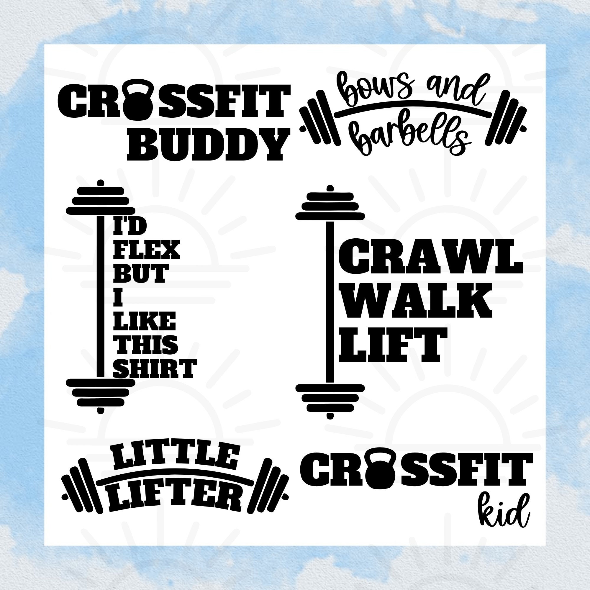 Crossfit Kids SVG, Workout SVG Bundle, Crossfit Shirt, Make Your Own T ...
