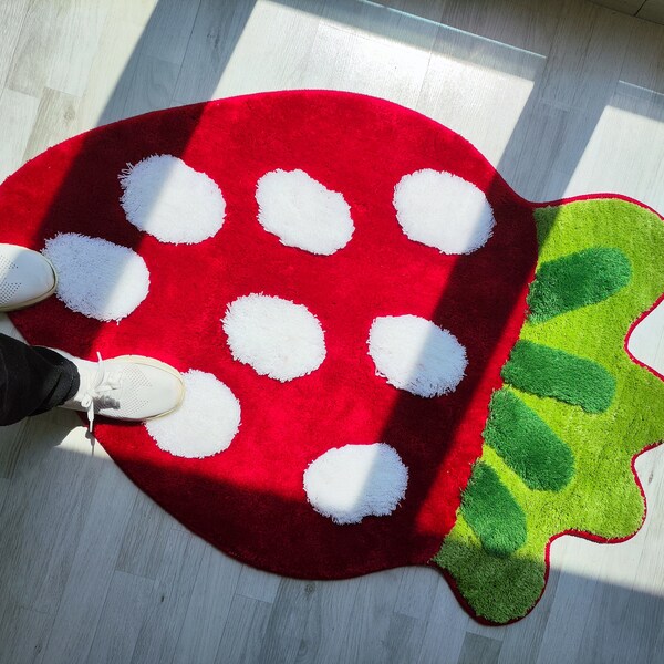 Strawberry Rug - Etsy